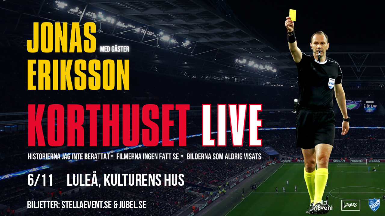 Jonas Eriksson och ”Korthuset” kommer till Luleå - köp biljett här!